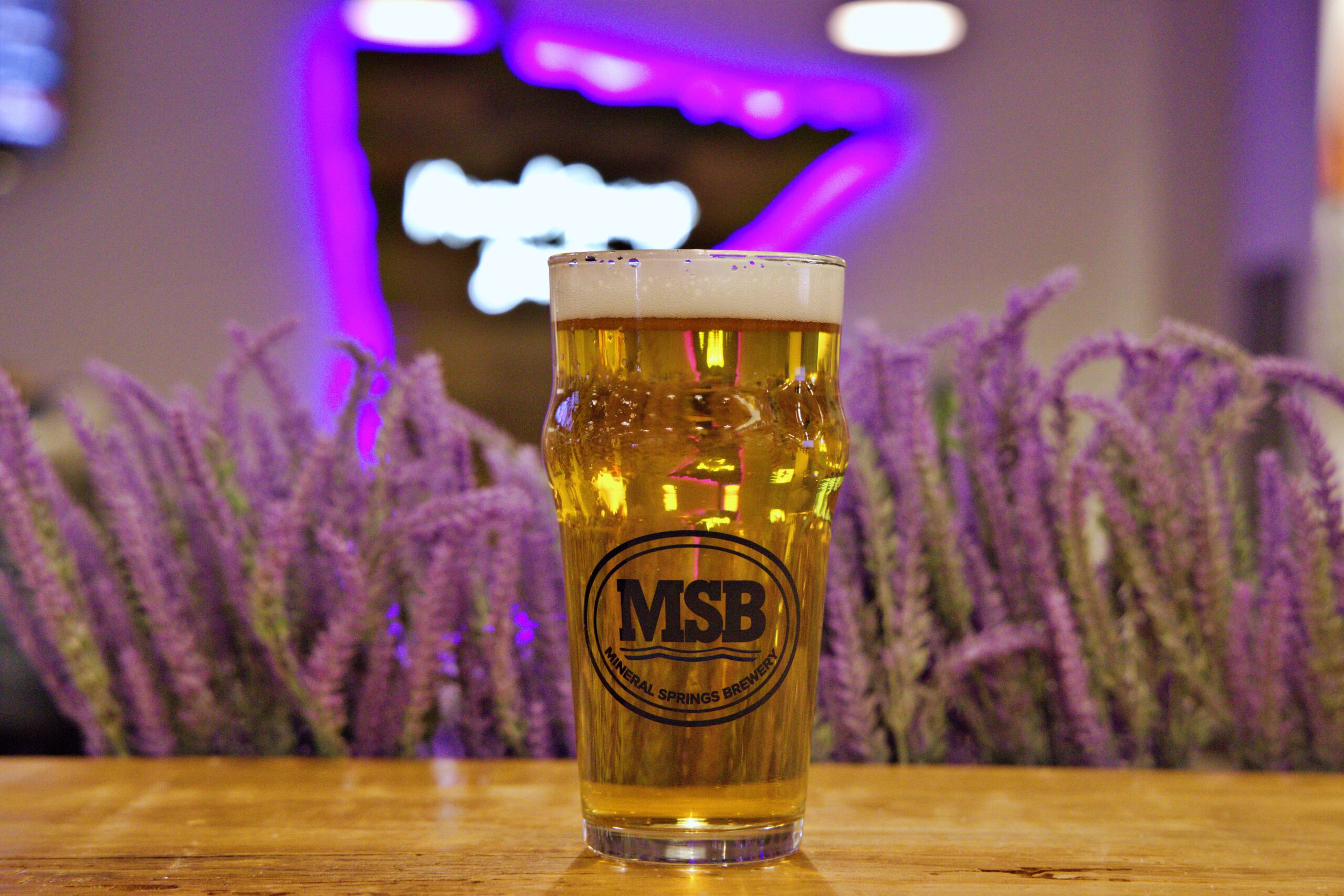 Lillian Lavender Lager - Mineral Springs Brewery